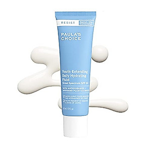 Paula's Choice RESIST Daily Hydrating Fluid Face Moisturizer SPF 50, UVA & UVB Protection, Chamomile & Vitamin E, Sunscreen for Oily Skin, 2 Ounce