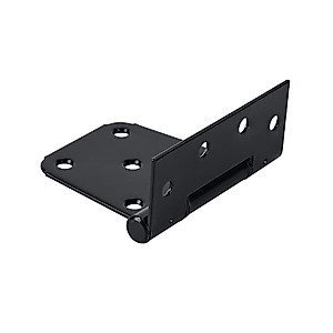 HOME MASTER HARDWARE 3-1/2 inch Heavy Duty T Hinge Gate Hinges Steel Black Finish with Screws 6-Pack (Black)