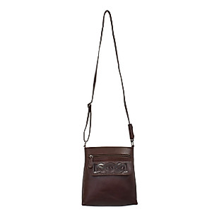 Lee River Goods Co - Celtic Leather Mary Crossbody Bag (Brown)