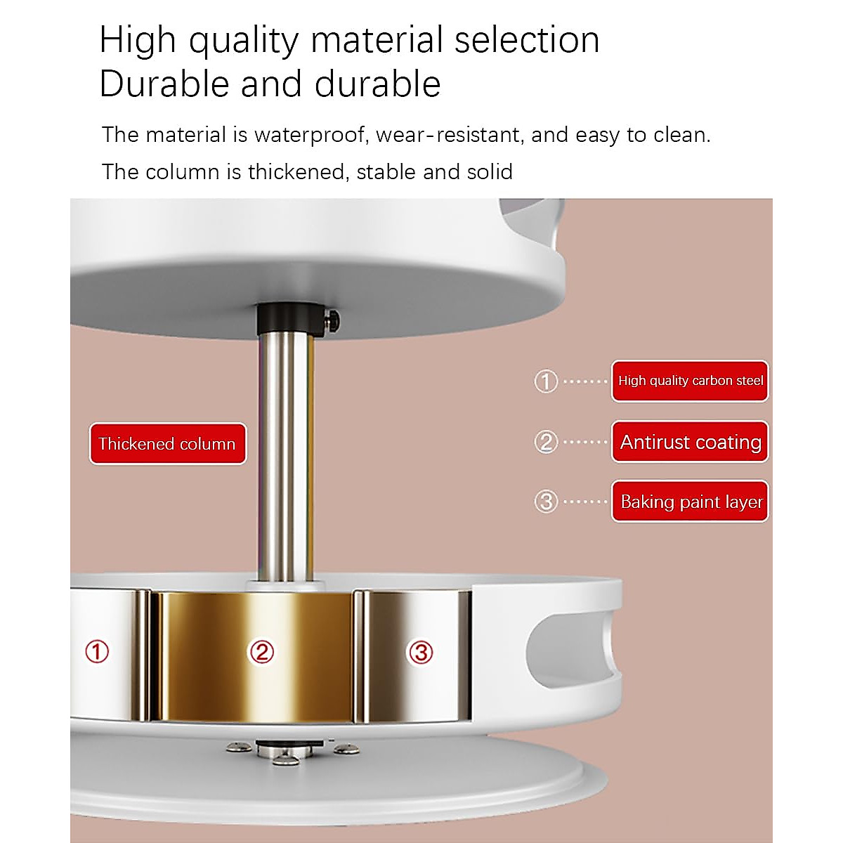 2 Tier Lazy Susan Organizer for Kitchen,Turntable for Cabinet,Turntable Organizer for Cabinet Pantry Table Organization