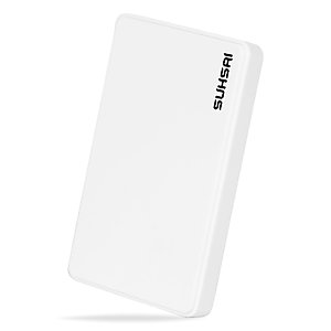 SUHSAI 500GB Portable External Hard Drive USB 2.0 Storage and Backup Drive, USB Hard Disk Drive, Memory Storage Expansion External HDD for Computer, Mac, Desktop (White)
