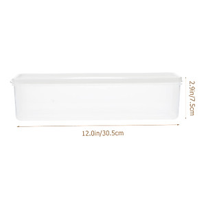 9 Pcs Transparent Noodle Box Refrigerator Egg Storage Bin Fridge Organizer with Lid Utensil Organizer with Lid Spaghetti Keeper Spaghetti Noodles Pasta Dry with Cover Fruit Stand