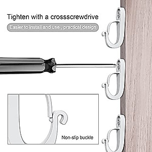 YPMYG 40 Pieces Q-Hanger, Christmas Lights Hanger Hooks with Screw for Easy Release Outdoor Wire and Fairy Lights, Christmas Light House Garage New Year Party, Led Fairy Lights. (40, White)