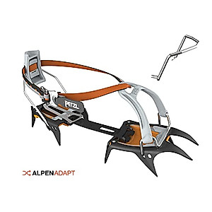 PETZL IRVIS Leverlock Universal Crampons - 10-Point Crampons for Ski Touring and Glacier Travel