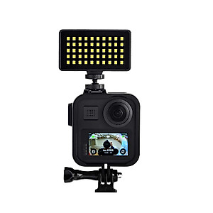 Housing Frame for GoPro Max Black Protective Shell Cage Mount Accessories with Quick Pull Movable Socket and Screw (Black)