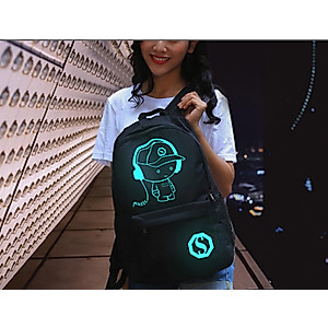 Kriture School Backpack, Unisex Lightweight Water-resistant Daypack Schoolbag Bookbag for Boys Girls Teens, Black