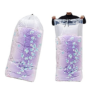 Big Plastic Bags Multi-Purpose Drawstring Bag Set Dust Cover For Keeping Golf's Bag, Picnic Mattress Good for Household Organizing Reusable Set of 2 Sizes