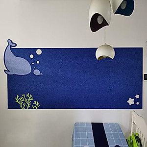 Creative Dolphin Wall Stickers, Children's Room Felt Photo Wall, Kindergarten Works Cork Board Display Board