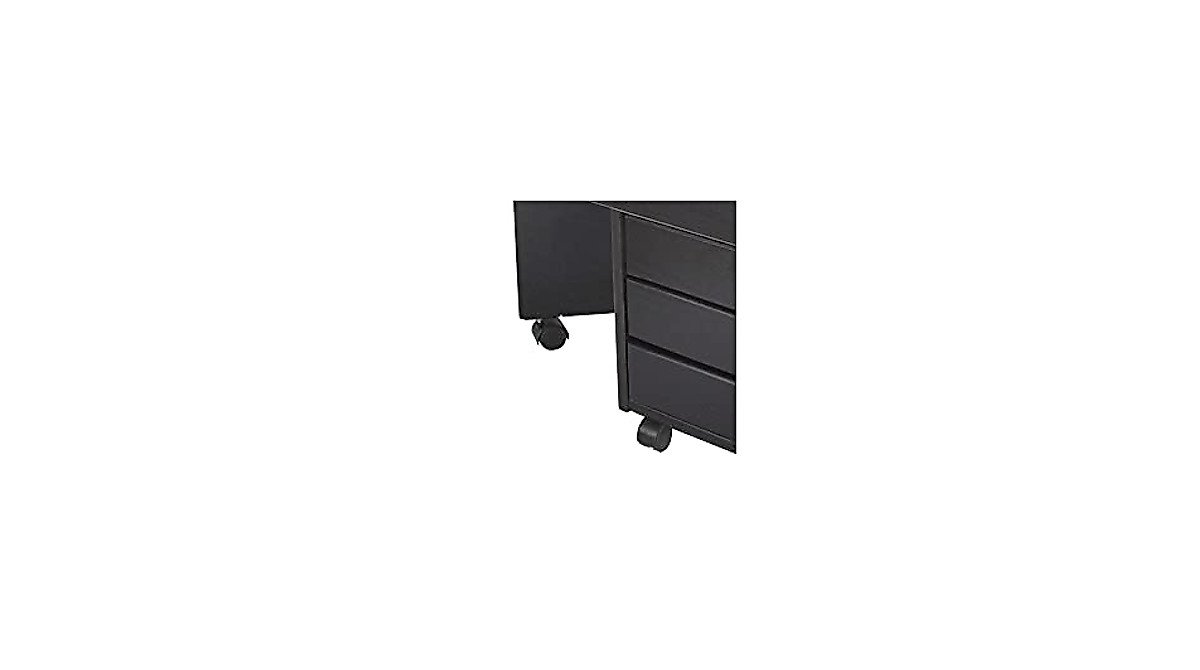 Adeptus Drop Leaf Roll Cart & Desk - Solid Wood & Sturdy