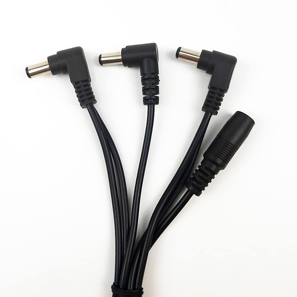 1 to 3 Way Daisy Chain Cable Guitar Effect Pedal Power Supply Splitter Cable Adapter Power Cable Black