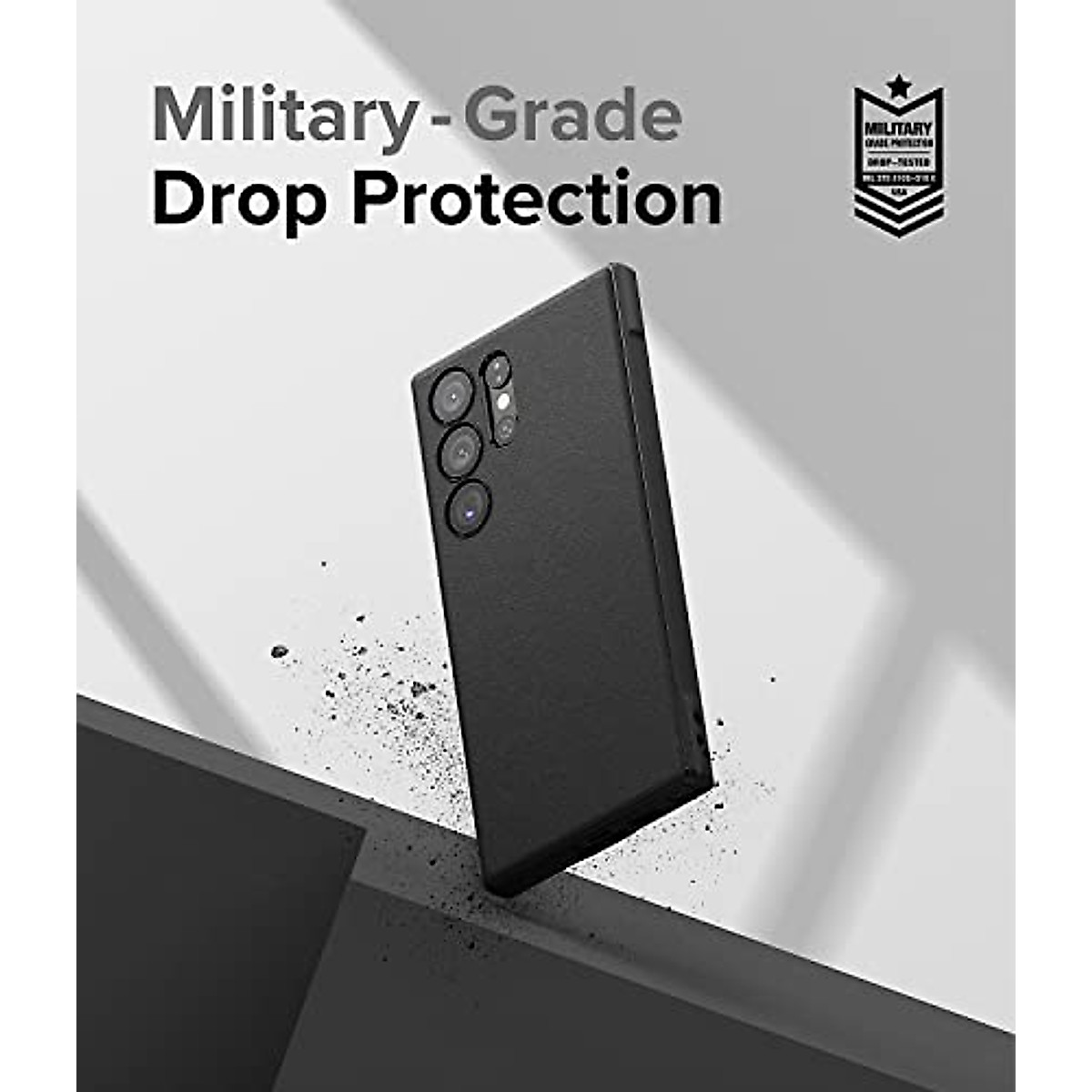 Ringke Onyx [Feels Good in The Hand] Compatible with Samsung Galaxy S23 Ultra Case, Anti-Fingerprint Technology Prevents Oily Smudges Non-Slip Enhanced Grip Precise Cutouts for Camera - Black