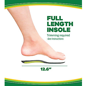 Dr. Scholl’s Sport Insoles (Pack of 2) // Superior Shock Absorption and Arch Support to Reduce Muscle Fatigue and Stress on Lower Body Joints (for Men's 8-14)