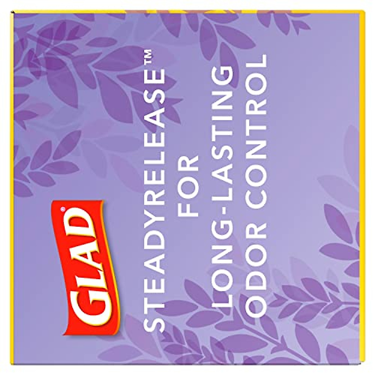 GLAD ForceFlex Tall Drawstring Trash Bags, 13 Gallon White Trash Bags for Tall Kitchen Trash Can, Mediterranean Lavender with Febreze Freshness to Eliminate Odors, 40 Count