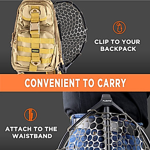 PLUSINNO Fly Fishing Net Fish Landing Net, Trout Bass Net Soft Rubber Mesh Catch and Release Net (16" x 13" Hoop Size)