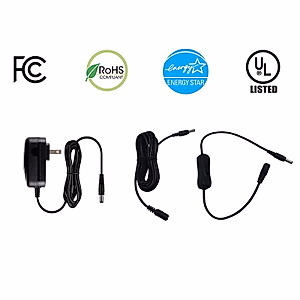 MyVolts 12V Power Supply Adaptor Compatible with/Replacement for Siemens Gigaset SE572 Router - US Plug with Extension and ON/Off Switch