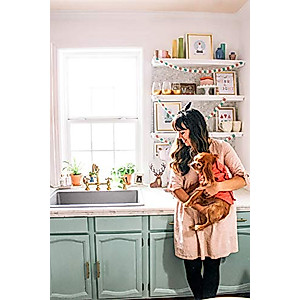 Kingston Brass KS3792AXBS Restoration Bridge Kitchen Faucet, 9", Polished Brass