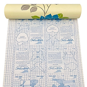 Yifely Large Blue Peony Shelf Liner Self-Adhesive Dresser Drawer Covering PVC Paper Refresh School Study Desk 17.8 Inch by 9.8 Feet