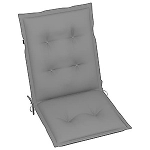 QZZCED Garden Chair Cushions 4 pcs,Chair Pads for Dining Chairs,Dorm Chair Pads,Outdoor Couch Cushions Replacement,Lawn Chair Cushions,for Living Room Sofa Balcony Outdoor,Gray 39.4"x19.7"x2.8"
