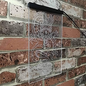 ADVPRO Chinese Dragon Room Display Dual Color LED Neon Sign Blue & Red 12" x 16" st6s34-i3225-br