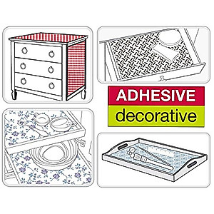 Yifely Leaf Shelving Paper Decorative Self-Adhesive Shelf Liner Dresser Drawer Locker Sticker 17.7 Inch by 9.8 Feet