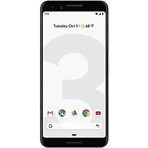 Google Pixel 3 Unlocked GSM/CDMA (Direct from White, 64GB (Renewed)