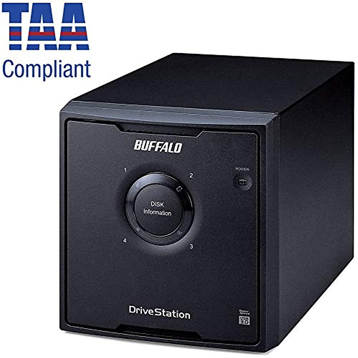 BUFFALO DriveStation Quad 4-Bay 24TB (4x6TB) TAA Desktop External Hard Drive USB 3.2