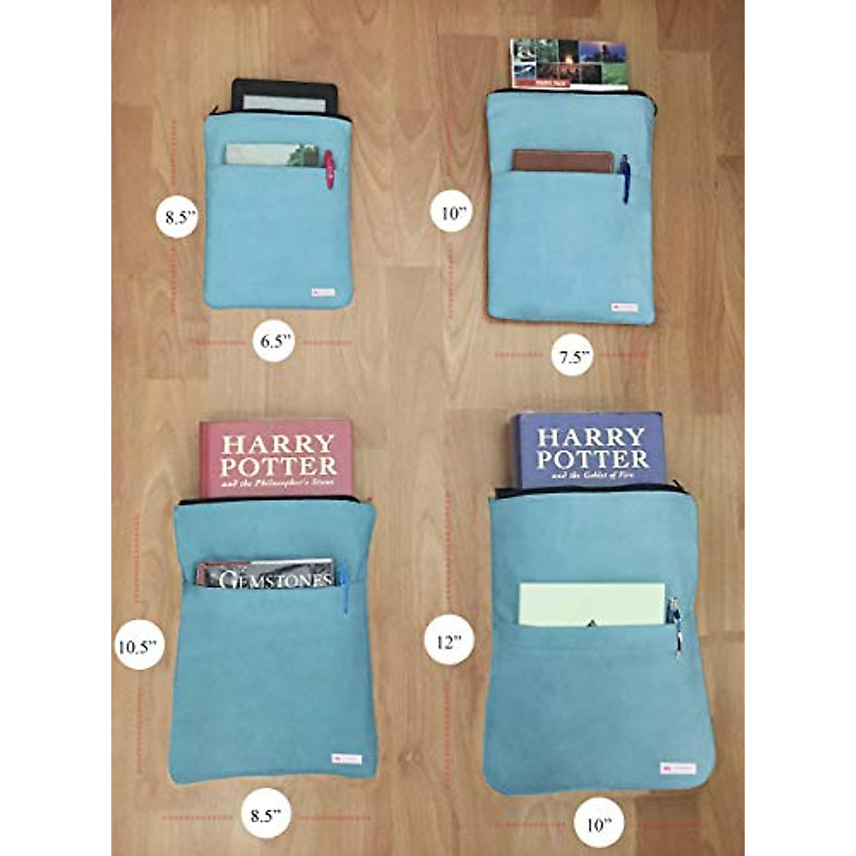 Gingko Book Sleeve - Book Cover for Hardcover and Paperback - Book Lover Gift - Notebooks and Pens Not Included