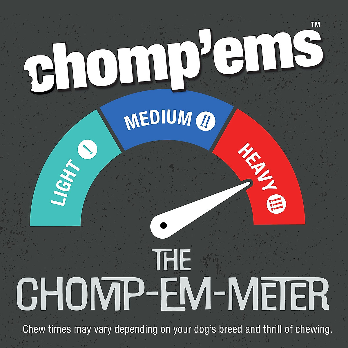 Chomp'ems Naturally Delicious Bully Sticks - Long Lasting No Hide Dog Chews - No Artificial Flavors, Colors, Or Preservatives - Protein Rich Alternative to Rawhide, 8 Oz.