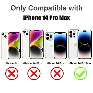 MZELQ Compatible with iPhone 14 Pro Max Case for Women Cute Luxury Love Heart Pattern Design Full Camera Protection Soft TPU Reinforced Corners Protective Plating Edge Phone Case 6.7" 2022 - Black