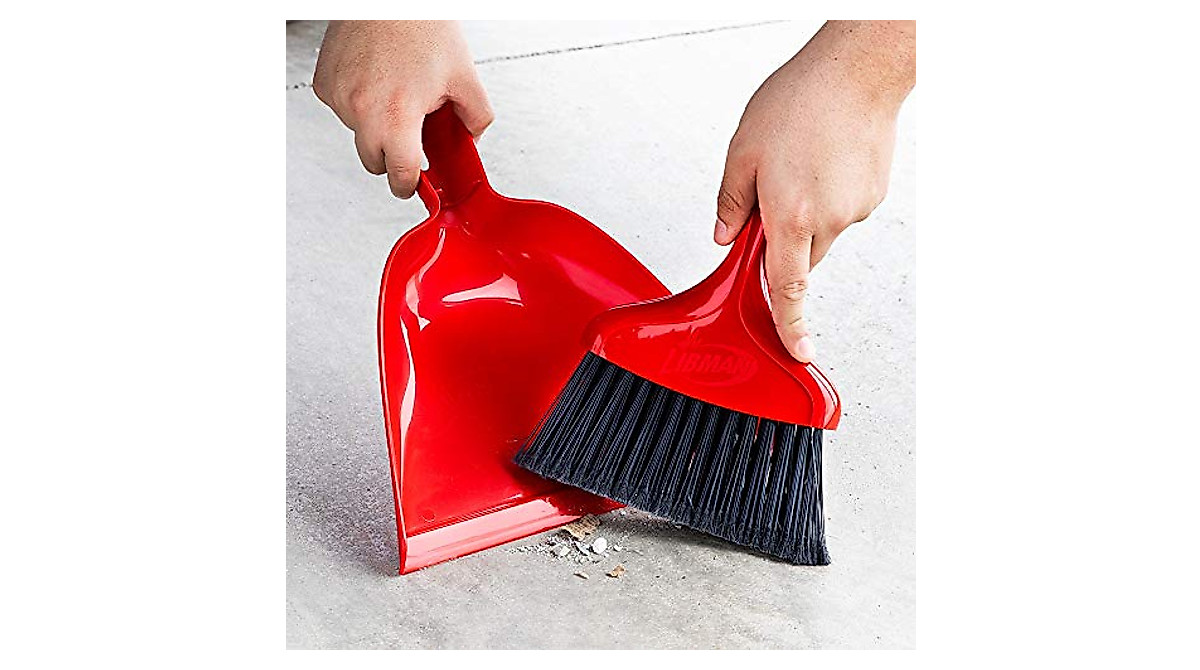 Libman Dust Pan & Whisk Broom Set - Eco-Friendly Cleaning Tool