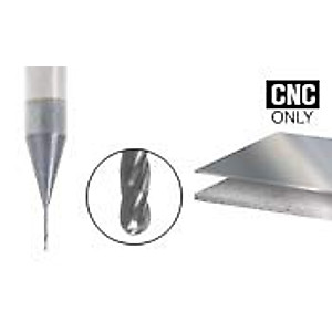 Amana Tool - 51739 AlTiN Coated CNC Steel, Stainless Steel & Composite Ball End Mini Mill