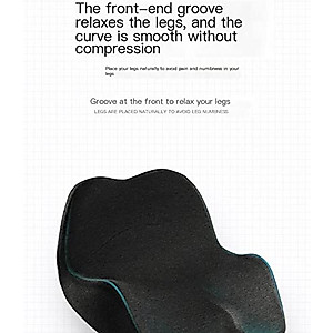 NNAA Office Chair Cushion Ergonomic Chair Pad Memory Foam Seat Cushion Back Cushion Orthopedic Coccyx Spine Mat Relieve Pressure Pad Slow Rebound Chair DeepGrey
