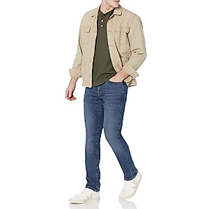 Amazon Essentials Mens Jeans Slim Fit Stretch, Light Wash, 36W x 28L