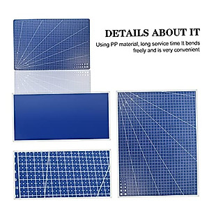 Didiseaon Cutting Mat Quilting Cutting Mats Double-sided Cutting Pads Cutting Mat 24 x 36 Rotary Cutter and Mat Cutting Board Pp Cutting Pads Craft Cutting Mat Double Sided Blue Pp A3 Table