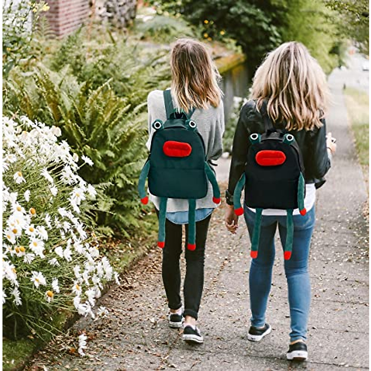 Oxford Backpack 3D Funny Cartoon Frog Satchel Waterproof Daykpack Novelty Schoolbag Bookbags Shoulder bag Purse