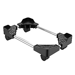 ORICO Computer Tower Stand, Mobile CPU Holder with 4 Caster Wheels Fits for Most Computer Tower, Gaming PC, Printer, Under Desk PC Holder (Black)