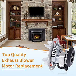 Criditpid Replacement 812-3381 Combustion Blower Motor for Quadra-Fire Classic Bay 1200, Exhaust Blower Fan for Heatilator Eco Choice CAB50, PS35, PS50 Pellet Stoves.(Without Housing)
