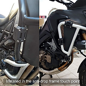 Bumper Block, 3 Pair Motorcycle Engine Guard Block Protection Block,3 C Bar Protectors,3 Universal motorcycle c bar Decor 22 25 28mm Fit For R1200GS R1150GS Decorative