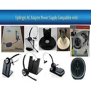 UpBright 7.5V AC/DC Adapter Compatible with Jabra 14183-00 1602-069 26-00391 GN Netcom 9120 9330e 9350e 6210 Pro 9400BS 920 925 930 935 9450 9460 Headset GO 6470 TEAD-41-070700U 26-00347 Power Charger