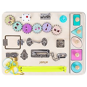 Janje Wooden Montessori Toddler Busy Board