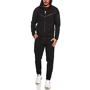Nike Sportswear Tech Fleece Men's Full-Zip Hoodie (X-Large, Black)
