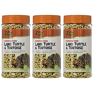 (3 Pack) Zilla Land Turtle And Tortoise Fortified Food, 6.5-Ounce Containers