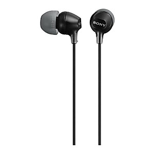 Sony MDR-EX15LP Fashion Color EX Series in-Ear Earbud Headphones (Black) Lot of 24 - Pack