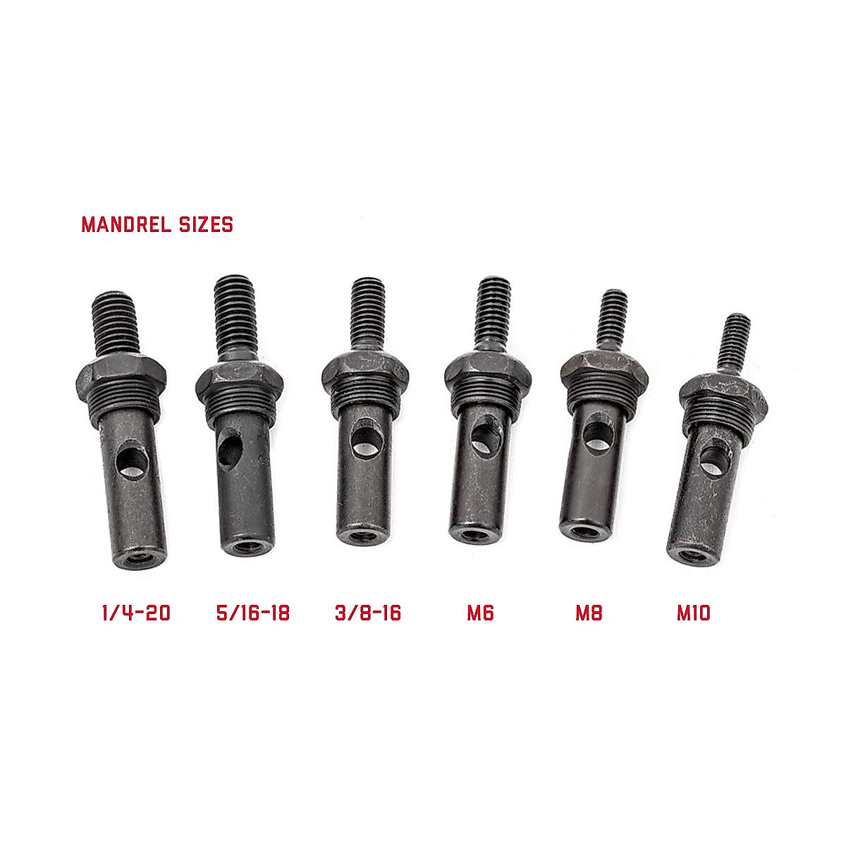 Rough Country 10-Piece Nutsert Tool Kit | Quick Change Mandrel Set - 10583