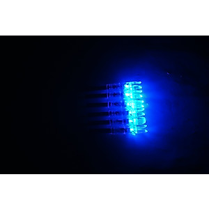 JIEXI HWYP Automatically Luminous Nocks for Inner Diameter 6.2 mm Gold Tip Arrows S Size Pack of 6 (Blue)
