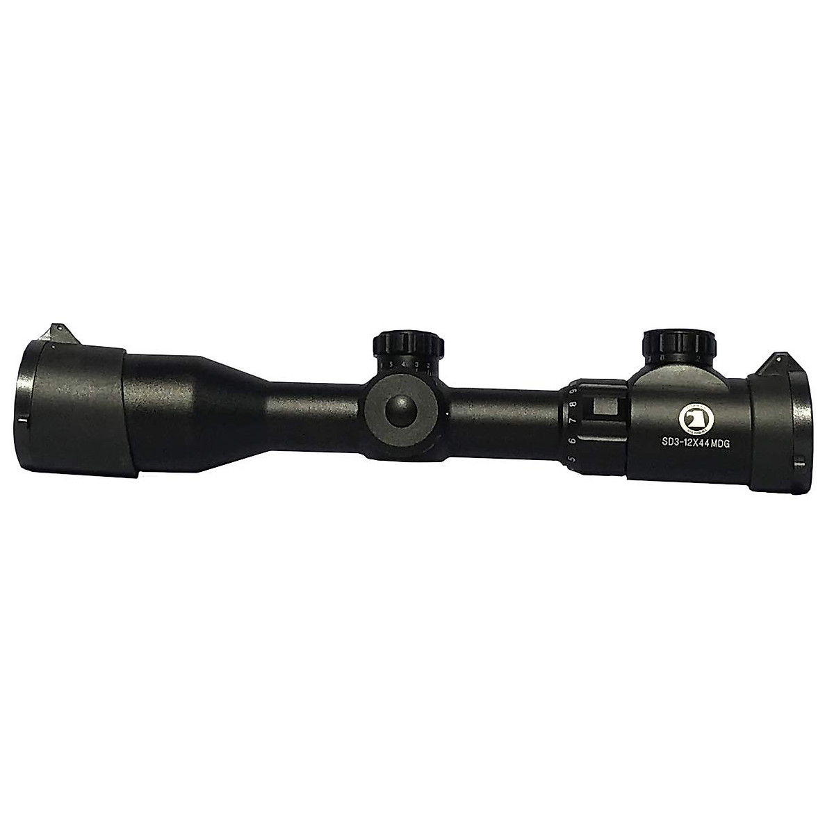Osprey Global SD3-12X44MDG : Osprey Standard Series 3-12X 44mm Rifle Scope with Illuminated (Red, Green, Blue) MIL-Dot Glass Reticle - 1/4 MOA