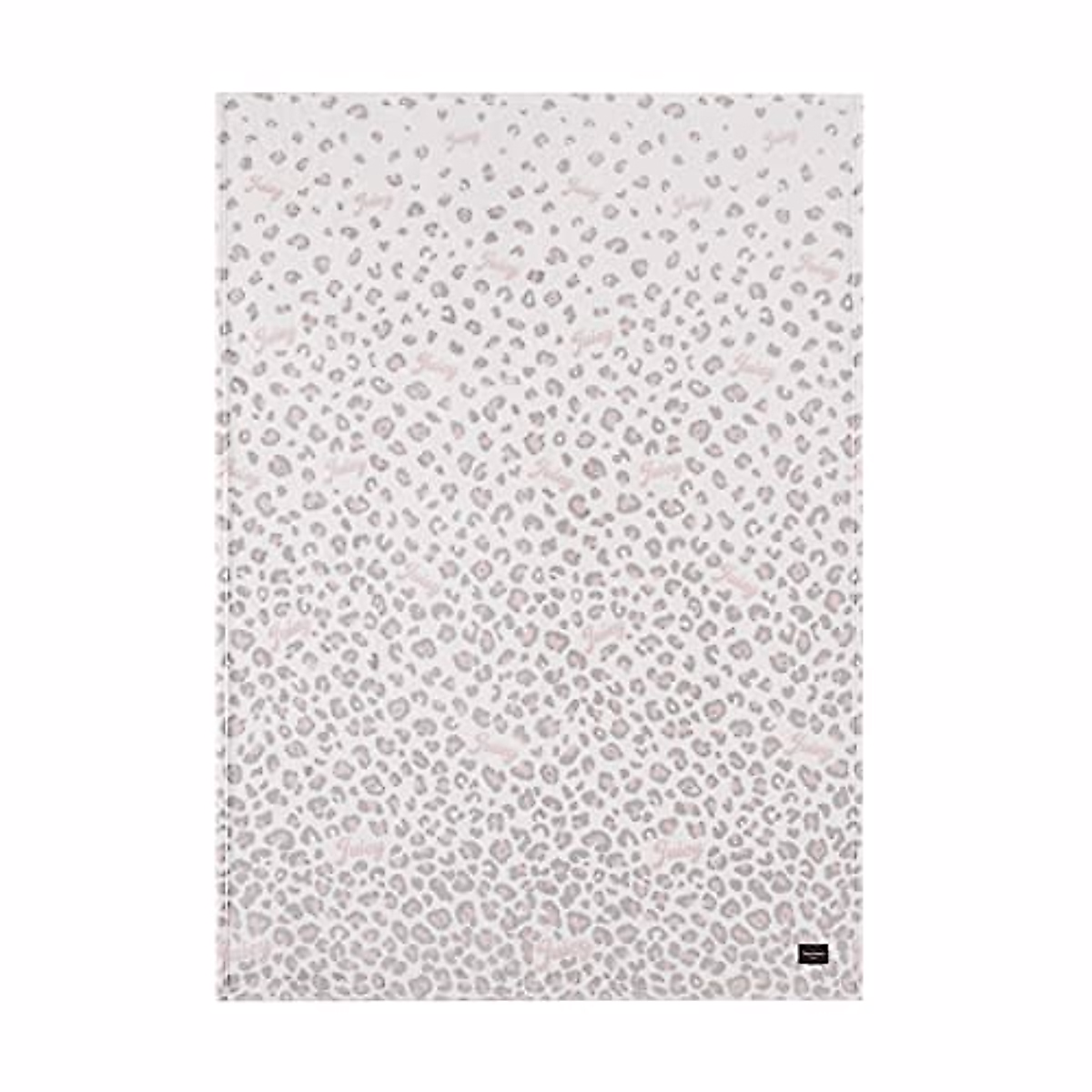 Juicy Couture - Throw Blanket | Cozy Leopard | Plush and Cozy | Decorative Blankets for Sofas, Chairs and Beds| Luxurious and Soft | Chic Home Decor | Measures 50" x 70" | White/Pink/Grey