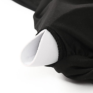 RXRXCOCO Women Sexy V Neck Mesh One Piece Bathing Suit Halter Push Up Tummy Control Swimsuit Swimwear X-Large Black