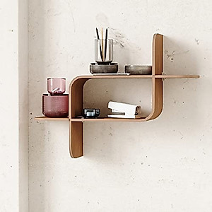 Umbra Montage Wall Shelf Light Walnut
