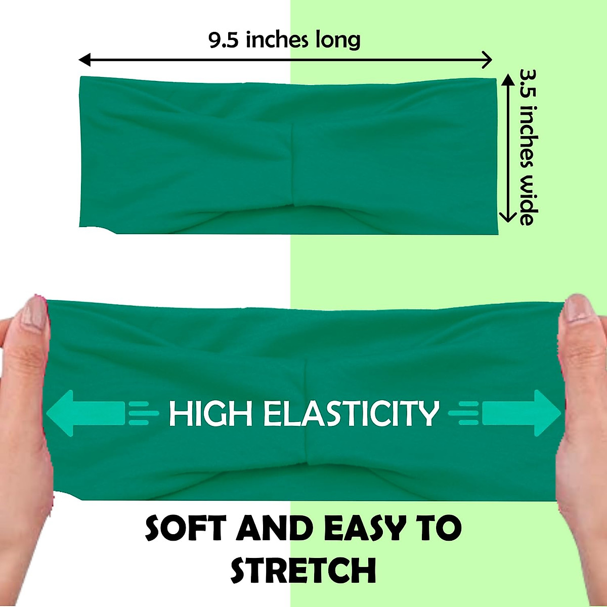 LOTUS78 Workout Headbands for Women Non Slip, 8Pcs Soft Elastic Sports Hair Bands for Women's Hair, Wide Headbands for Woman, Fashionable Head Bands for Women's Hair, Daily-use Headbands (Smile icon)